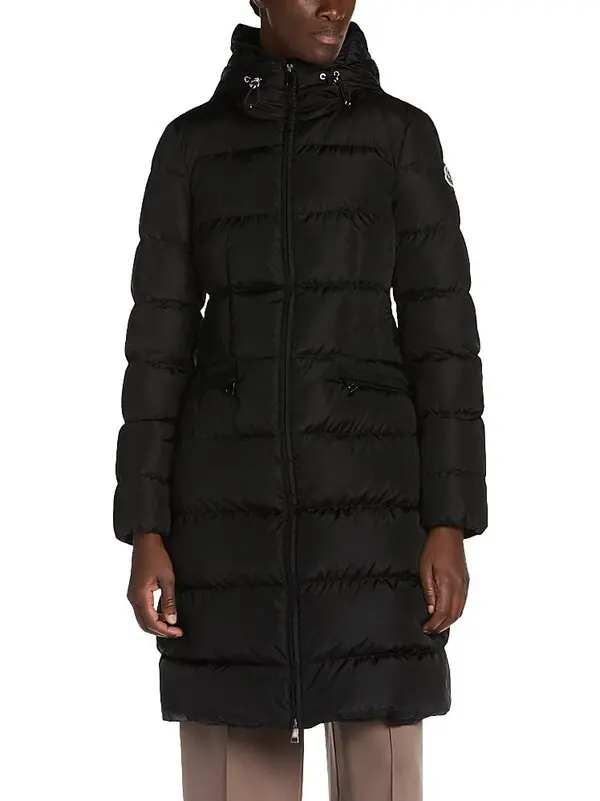 Moncler Avocette Down Long Puffer Coat - Black