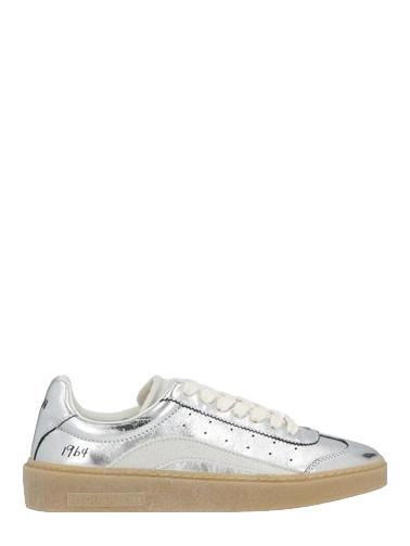 Dsquared2 Sneakers Size Leather, Textile Fibers - Silver