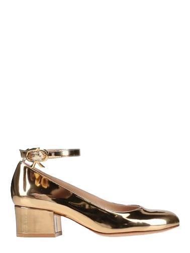 GIANVITO ROSSI Pumps Size Leather - Gold