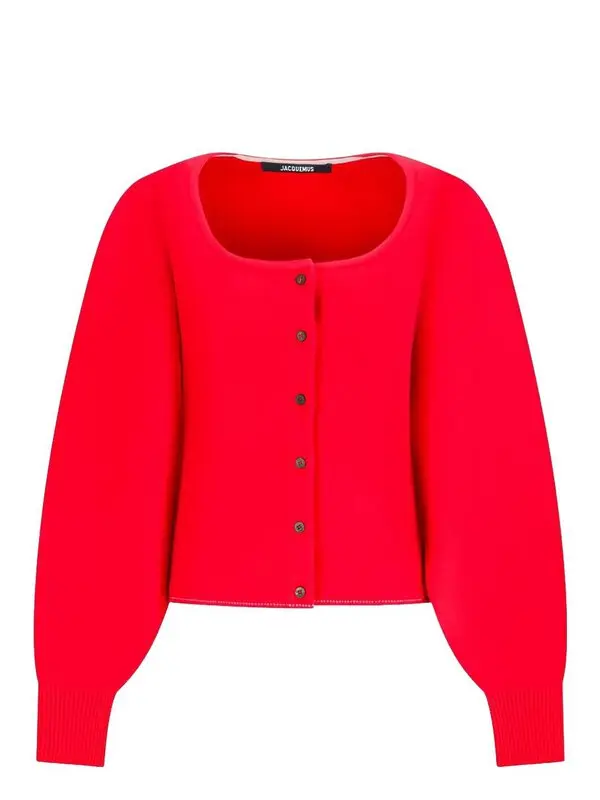 Jacquemus Wool Cardigan - Red
