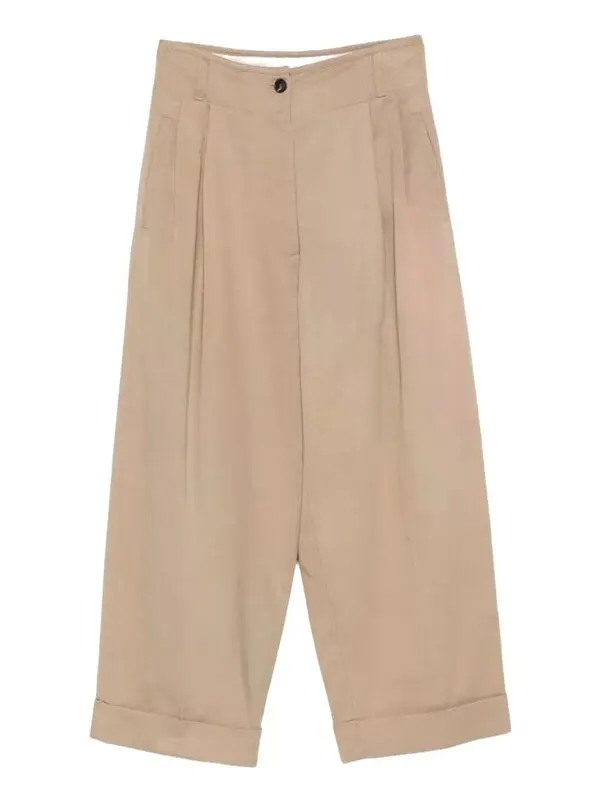 TELA Tyler Pleated Trousers - Neutrals