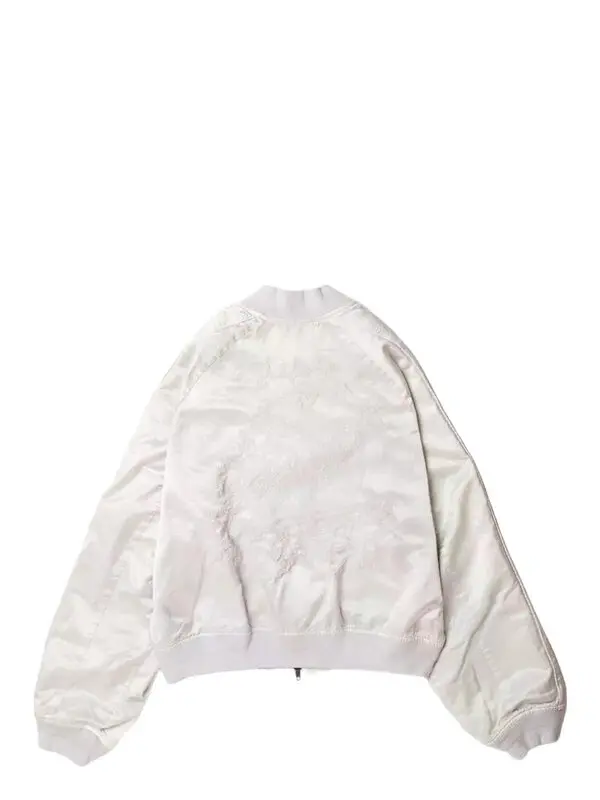 DOUBLET Distressed-effect Satin Jacket - Neutrals