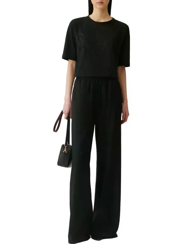 Fabiana Filippi Sequin-embellished T-shirt - Black