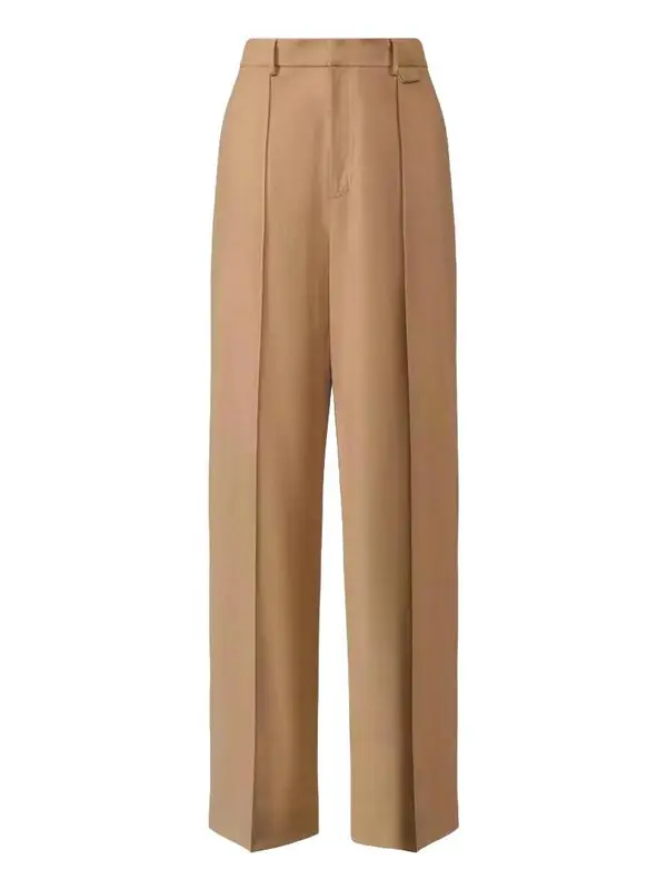 Fabiana Filippi Pressed-crease Wide-leg Trousers - Brown