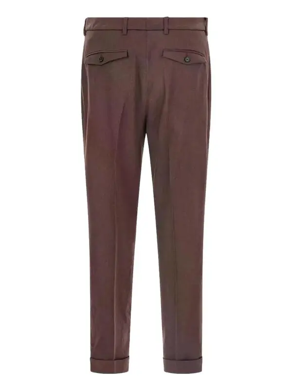 CRUNA Tortona Pleated Trousers - Brown