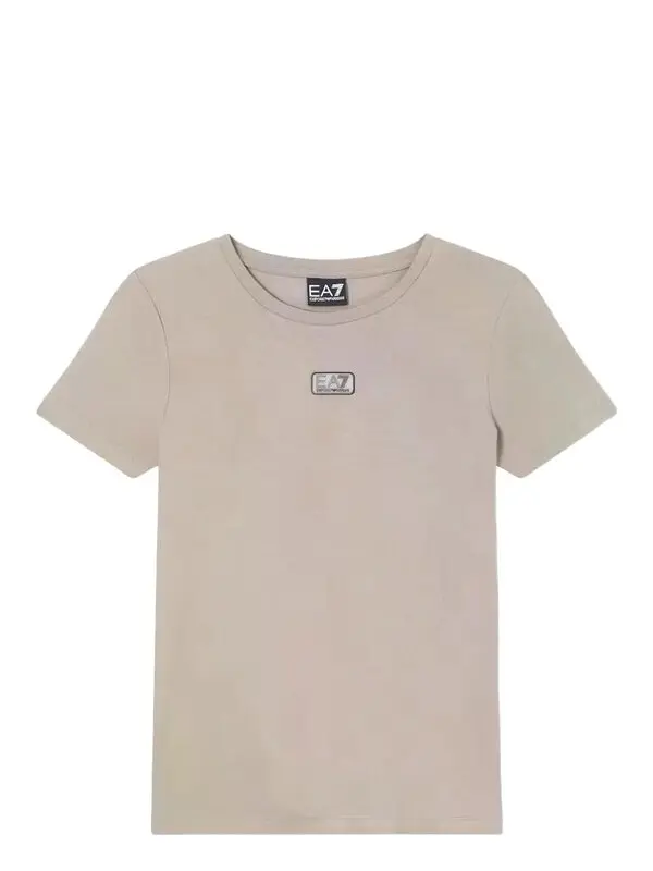 EA7 Logo-patch T-shirt - Neutrals