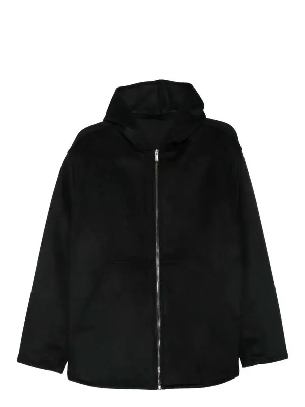 ERALDO Hooded Zip-up Jacket - Black