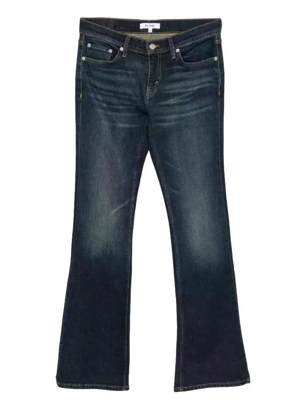 RE/DONE Five-pocket Bootcut Jeans - Blue