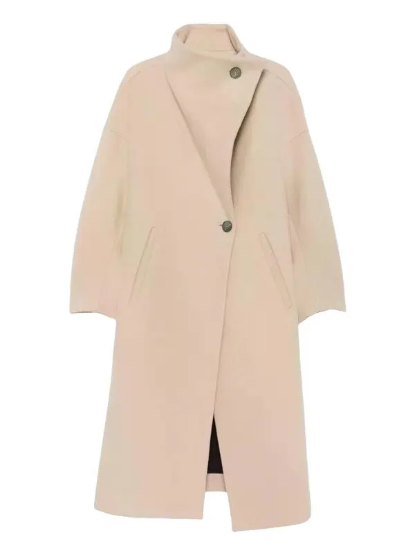 TELA Scott Funnel-neck Coat - Neutrals