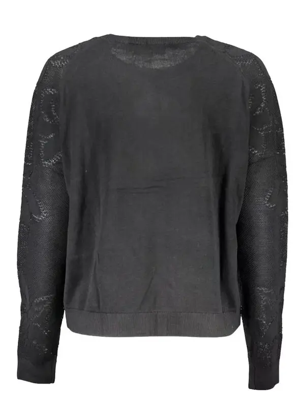 Desigual Lace-sleeve Sweater - Black