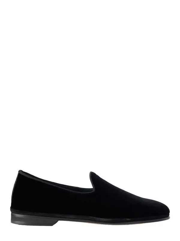 Rubinacci Velvet Loafers - Black