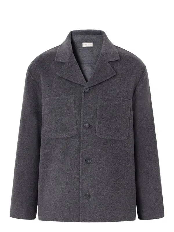 Officine Générale Hayri Brushed-wool Overshirt - Gray