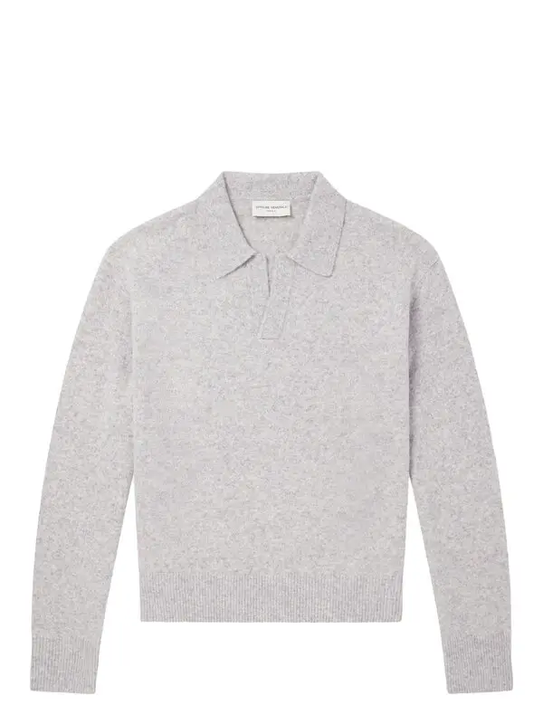 Officine Générale Mark Wool And Cashmere-blend Sweater - Gray