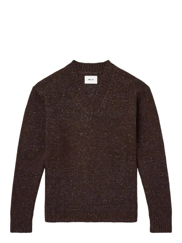 Nn07 Flint Wool-blend Sweater - Brown