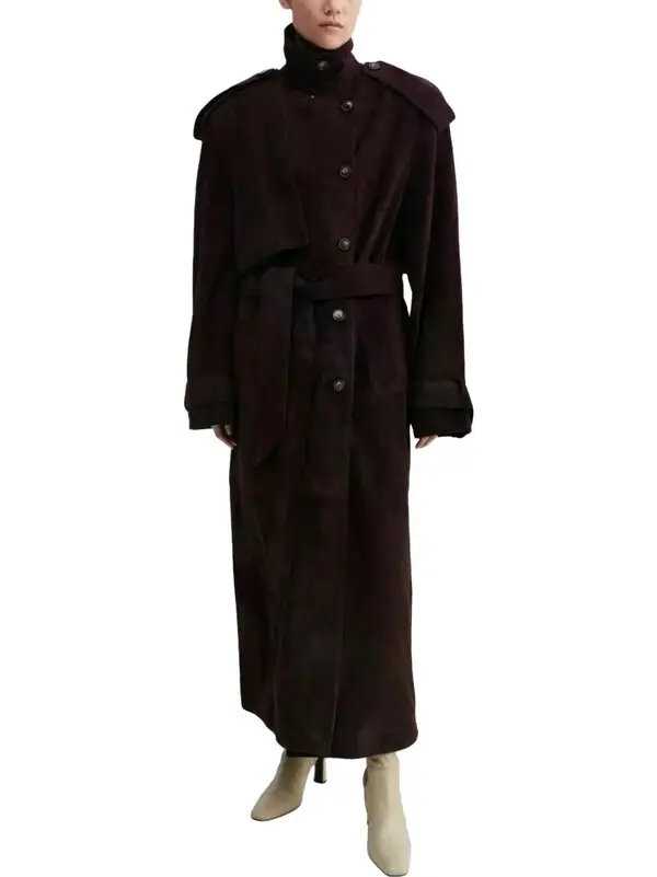 Almada Label Sienna Double-breasted Trench Coat - Brown