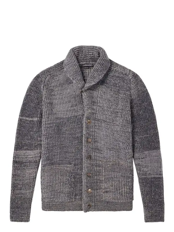BEGG & CO. Surfer Cashmere Cardigan - Gray