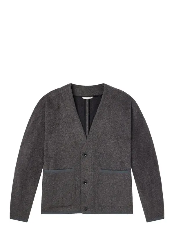 A KIND OF GUISE Kaan Brushed Wool-blend Cardigan - Gray