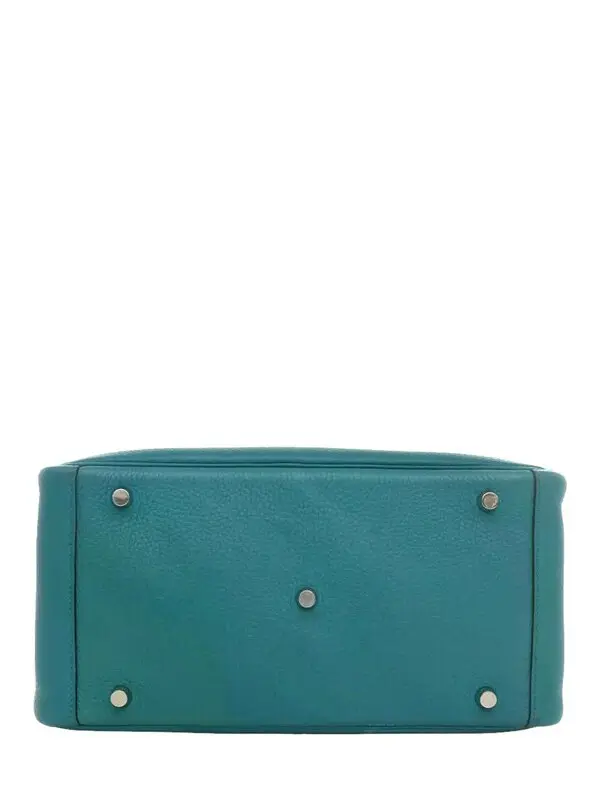 Hermès 2016 Clemence Lindy 30 Shoulder Bag - Blue