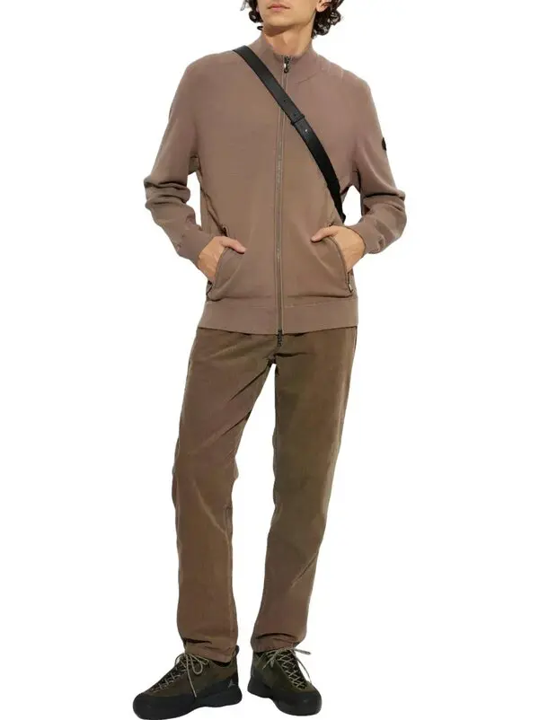 Bogner Zip-up Panelled Sweatshirt - Brown