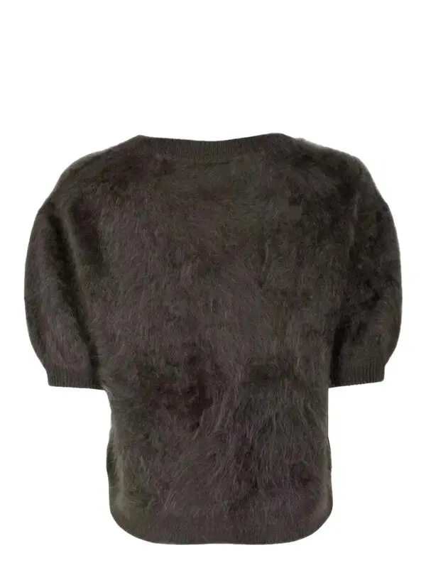 LISA YANG Lucianne Brushed Cardigan - Brown
