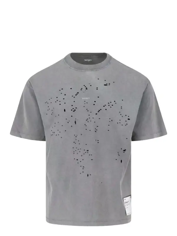 Satisfy Mothtech Distressed T-shirt - Grey