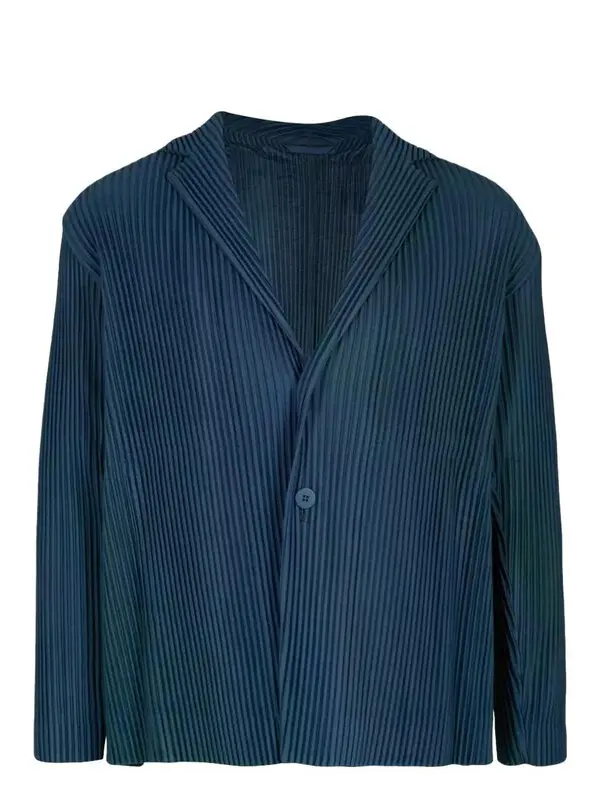 Issey Miyake Tailored Pleats Blazer - Blue