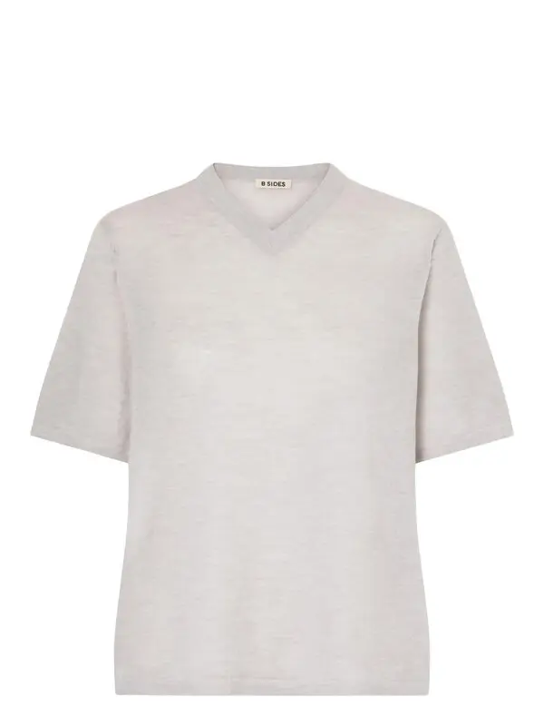 B Sides Merino Wool T-shirt - Gray