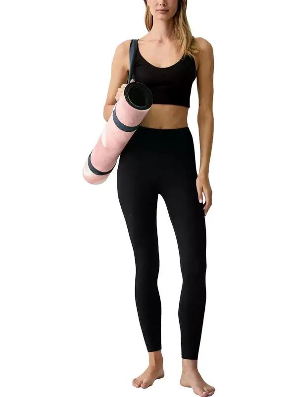 CASALL Ribbed-trim Top - Black