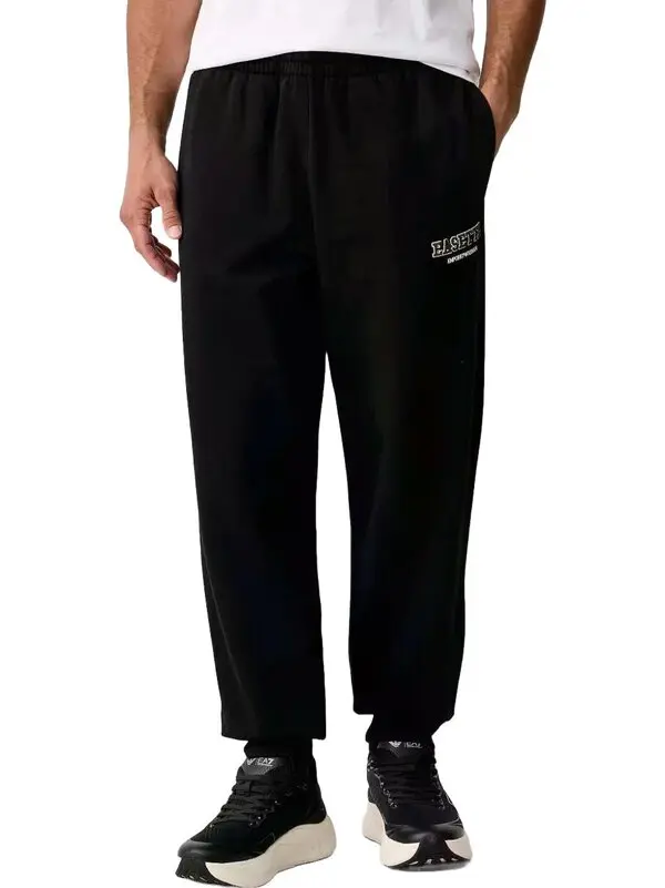 EA7 Logo-print Track Pants - Black