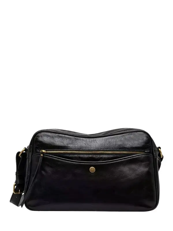 GIANNI CHIARINI Cora Grained Leather Crossbody Bag - Black