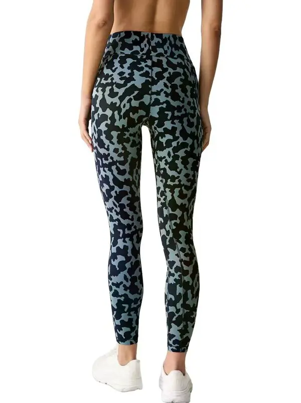 CASALL Essential Camouflage-print Leggings - Blue