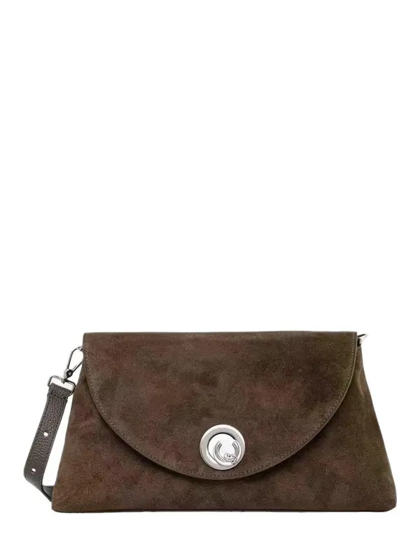 COCCINELLE Medium Nikla Suede Shoulder Bag - Brown