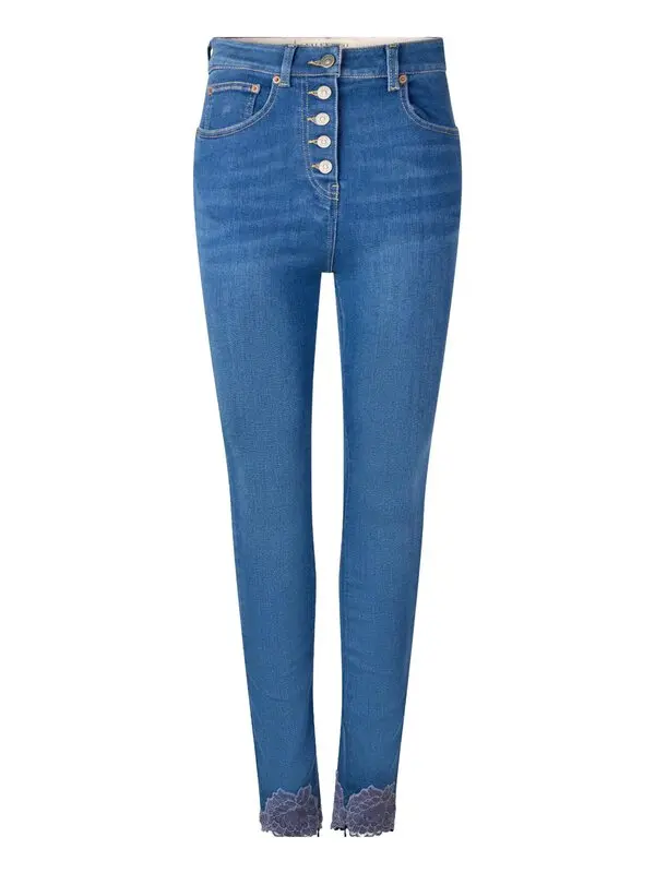 Valentino Garavani High-waisted Skinny Jeans - Blue