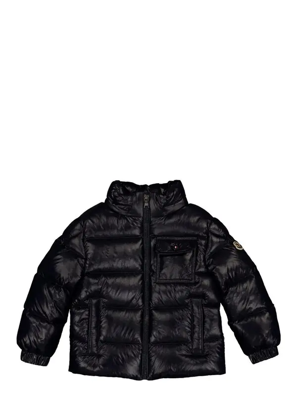 Moncler Stand Collar Shiny Down Jacket - No