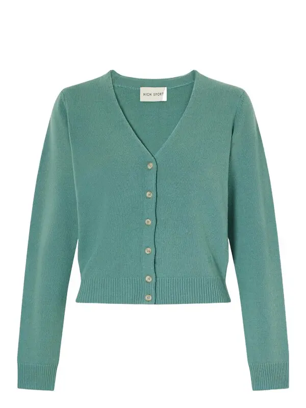HIGH SPORT Minimal Knit Cardigan - No