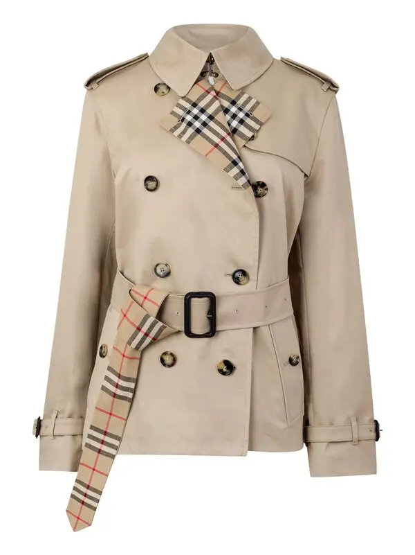 Burberry Short Doublebreasted Coat - No
