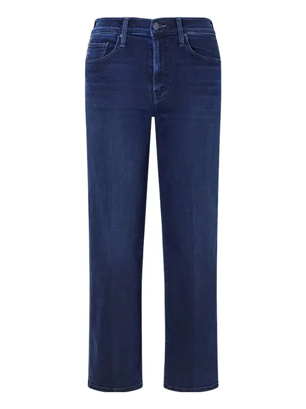 MOTHER Zip Straight-leg Jeans - No