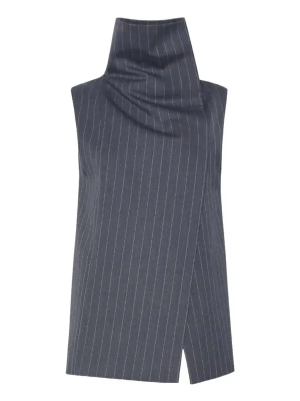 Sportmax Sleeveless Wool Top - Medium Gray