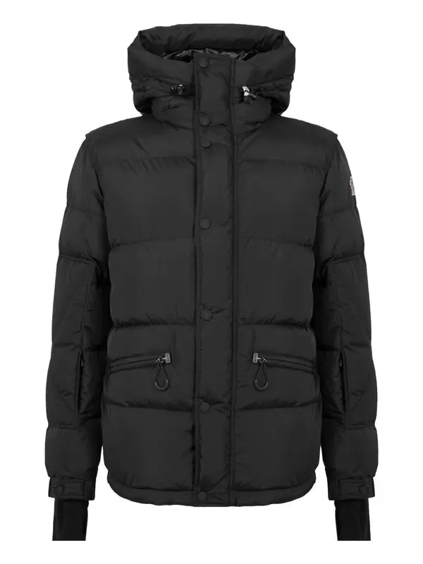 Moncler Hooded Short Puffer Jacket - Black