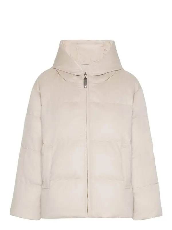 Max Mara Reversible Camel Puffer Jacket - Whitened