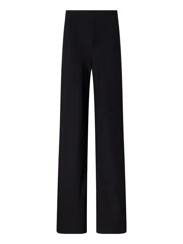 Staud Crepe Wide-leg Pants - Black