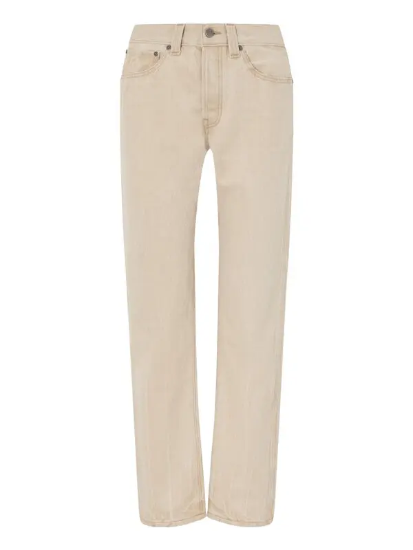 Khaite Mid-rise Straight-leg Jeans - No