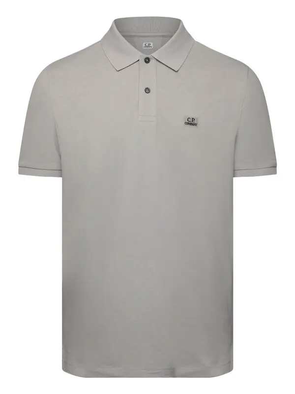 C.P. COMPANY Logo Pique Short-sleeve Polo Shirt - No