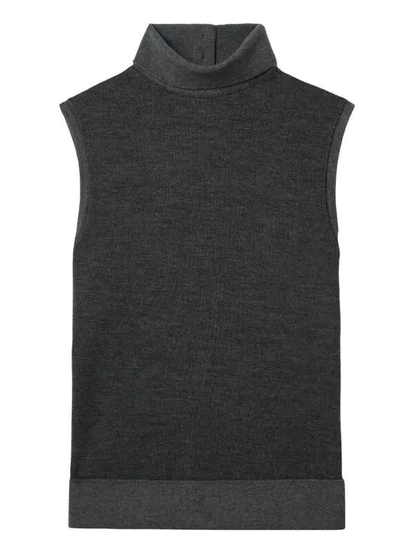 Proenza Schouler Slim-fit Turtleneck Tank Top - Grey