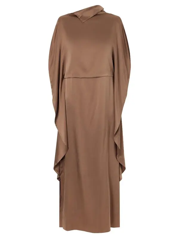 RUOHAN Silk Dress - Brown