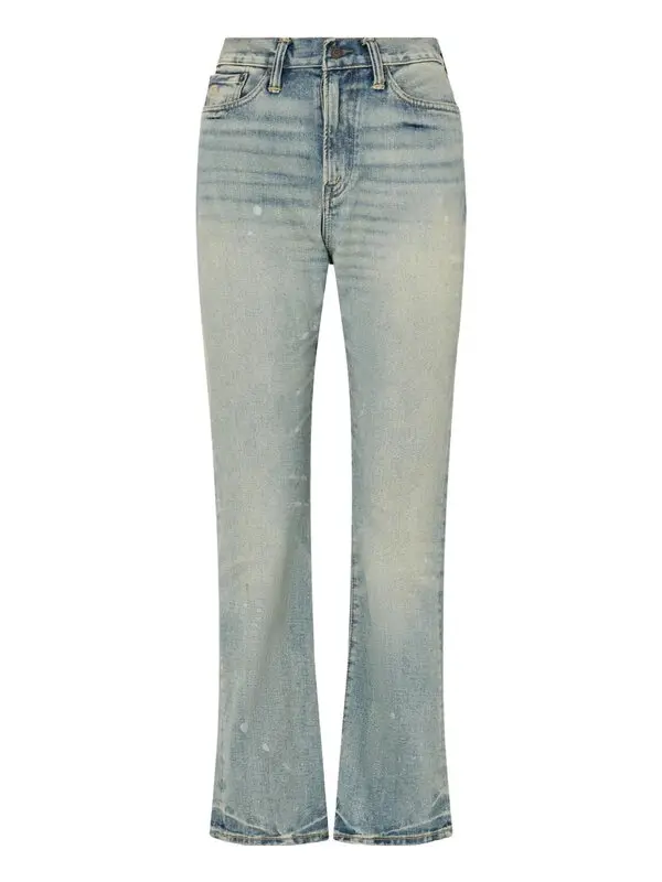 Ralph Lauren Mid-rise Straight-leg Jeans - Gray