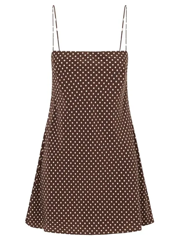 Matteau Silk Polka Dot Dress - No