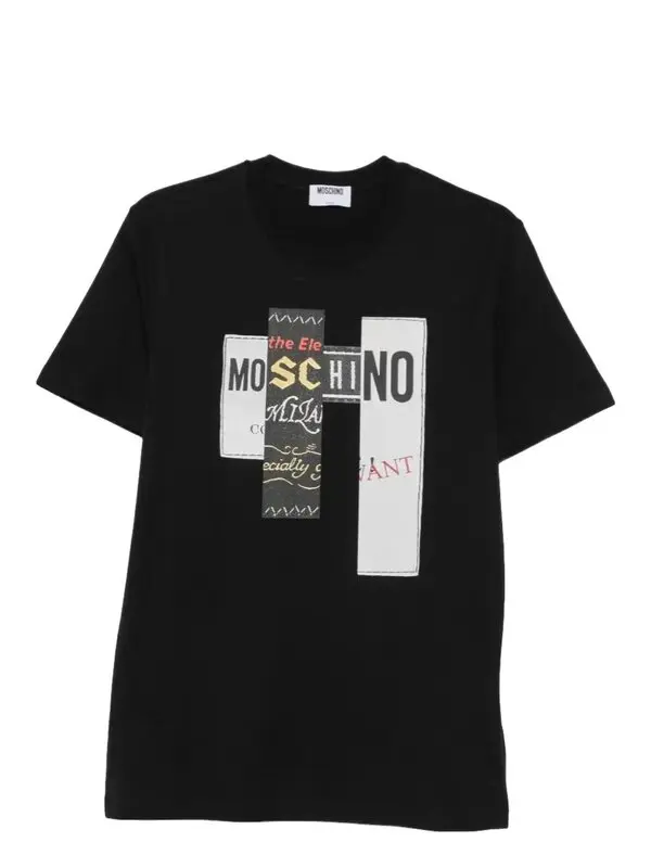Moschino Print Short-sleeve T-shirt - Black