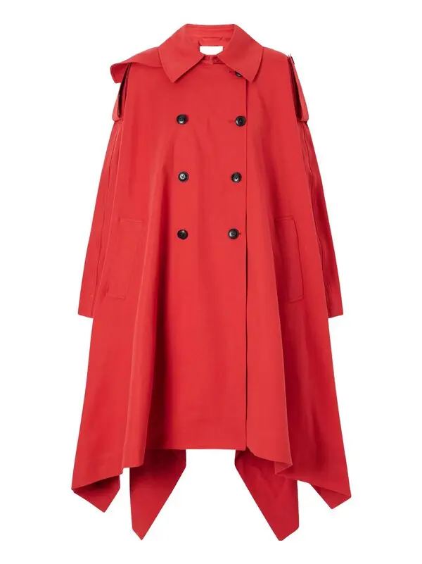 RÓHE Cotton-gabardine Coat - Red