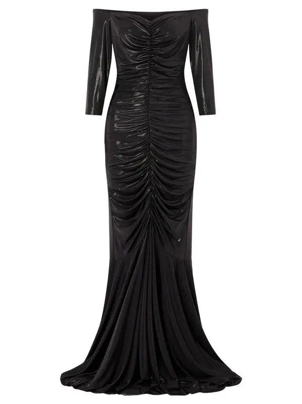 Norma Kamali Fitted Off-the-shoulder Dress - No